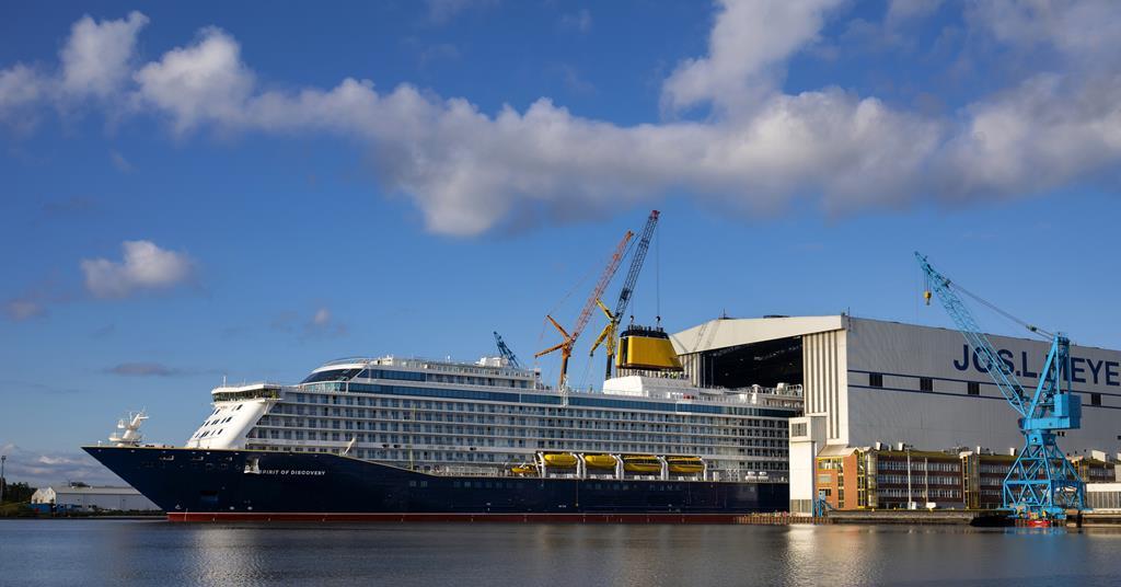 First sighting of Saga Cruises' Spirit of Discovery ship in Germany ...