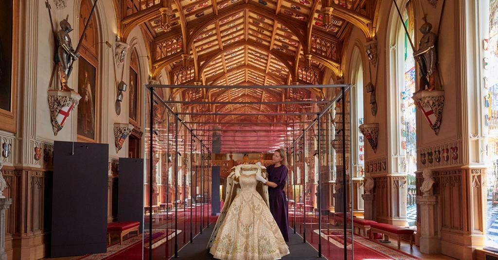 Queen’s Coronation dress at the centre of special Windsor Castle ...