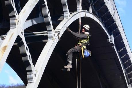 Iron Bridge walkway provides unique view of preservation project | News ...