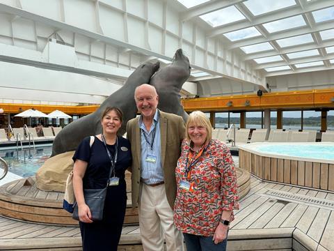 New Meridian members visit Fred. Olsen Borealis ship at Southampton ...